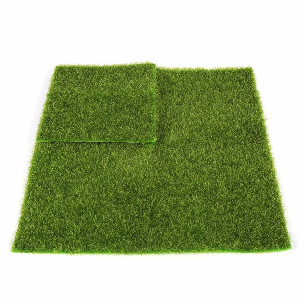 HONITANO 1Pcs Artificial Moss Lichen Green Square Faux Grass Display ...