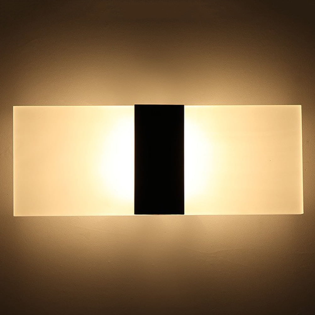 HONITANO 1Pcs Black Led Lamp for Living Room Wall with Modern Style ...