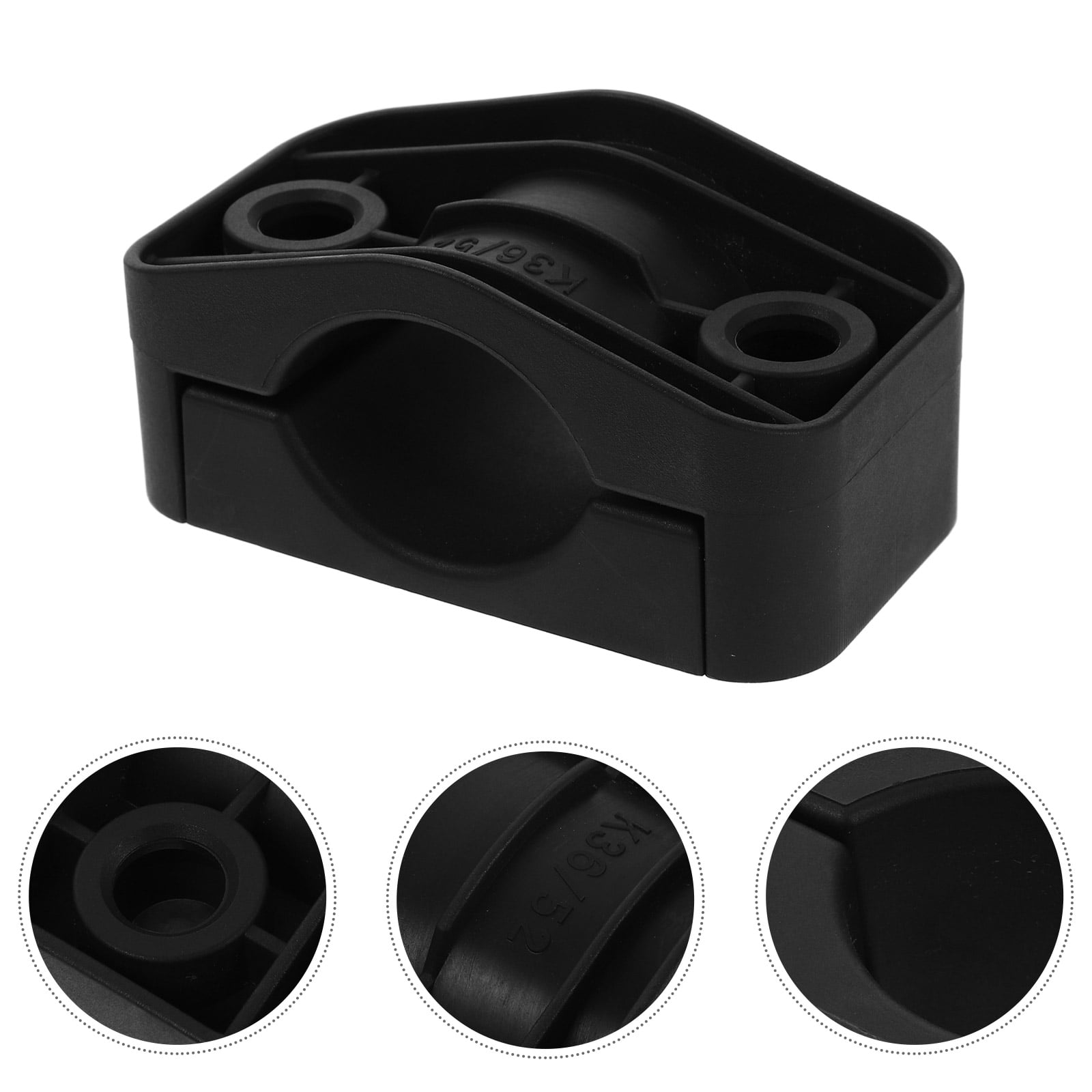 HONITANO 1Pcs Black Plastic Rectangular Cable Clamp for Electrical ...