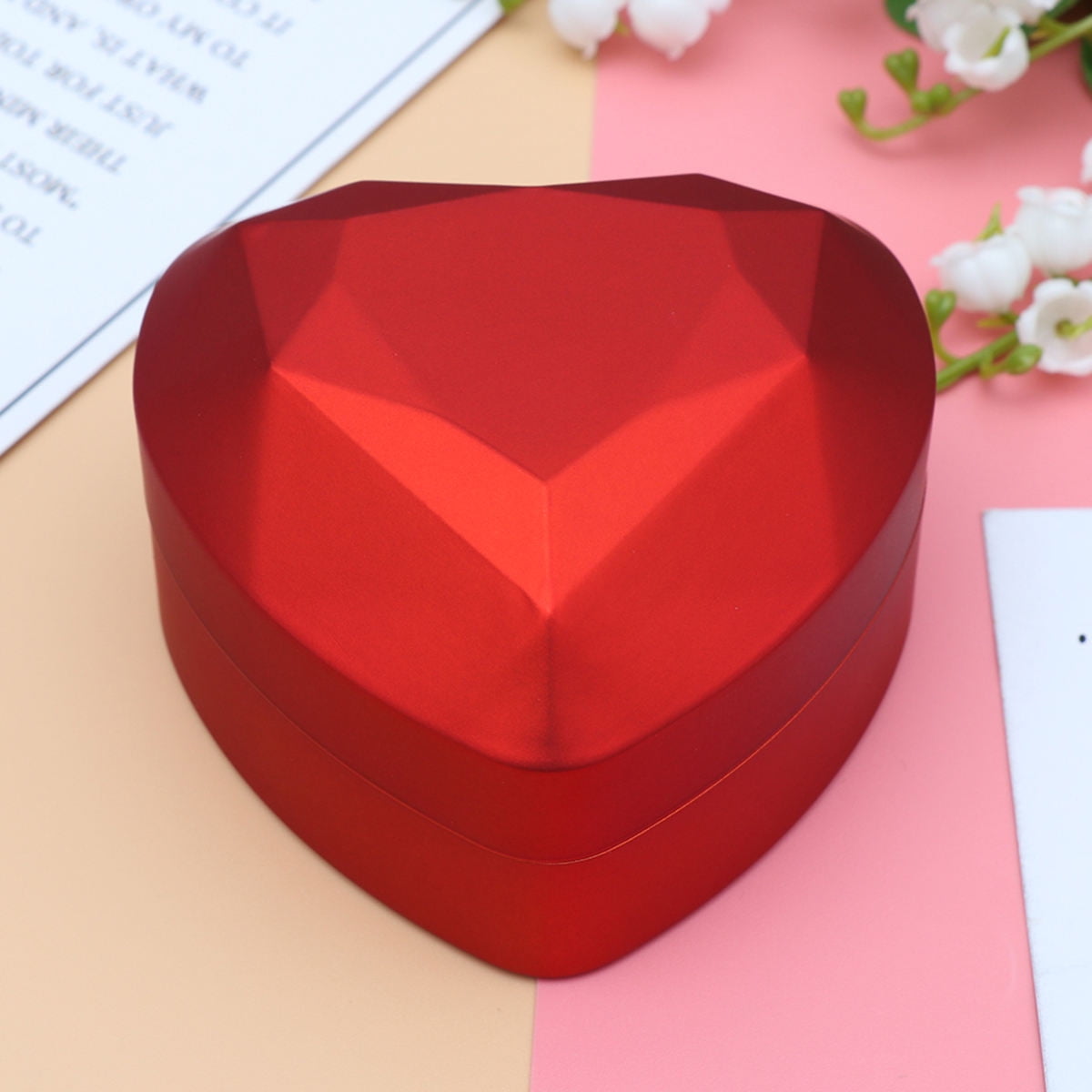 HONITANO 1Pcs Classic Shape Ring Box With LED Lighting - Walmart.com
