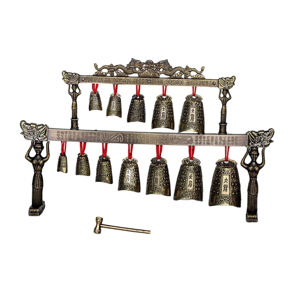 HONITANO 1Pcs Mini Double Layers Archaize Bronze Chime Chinese Element ...