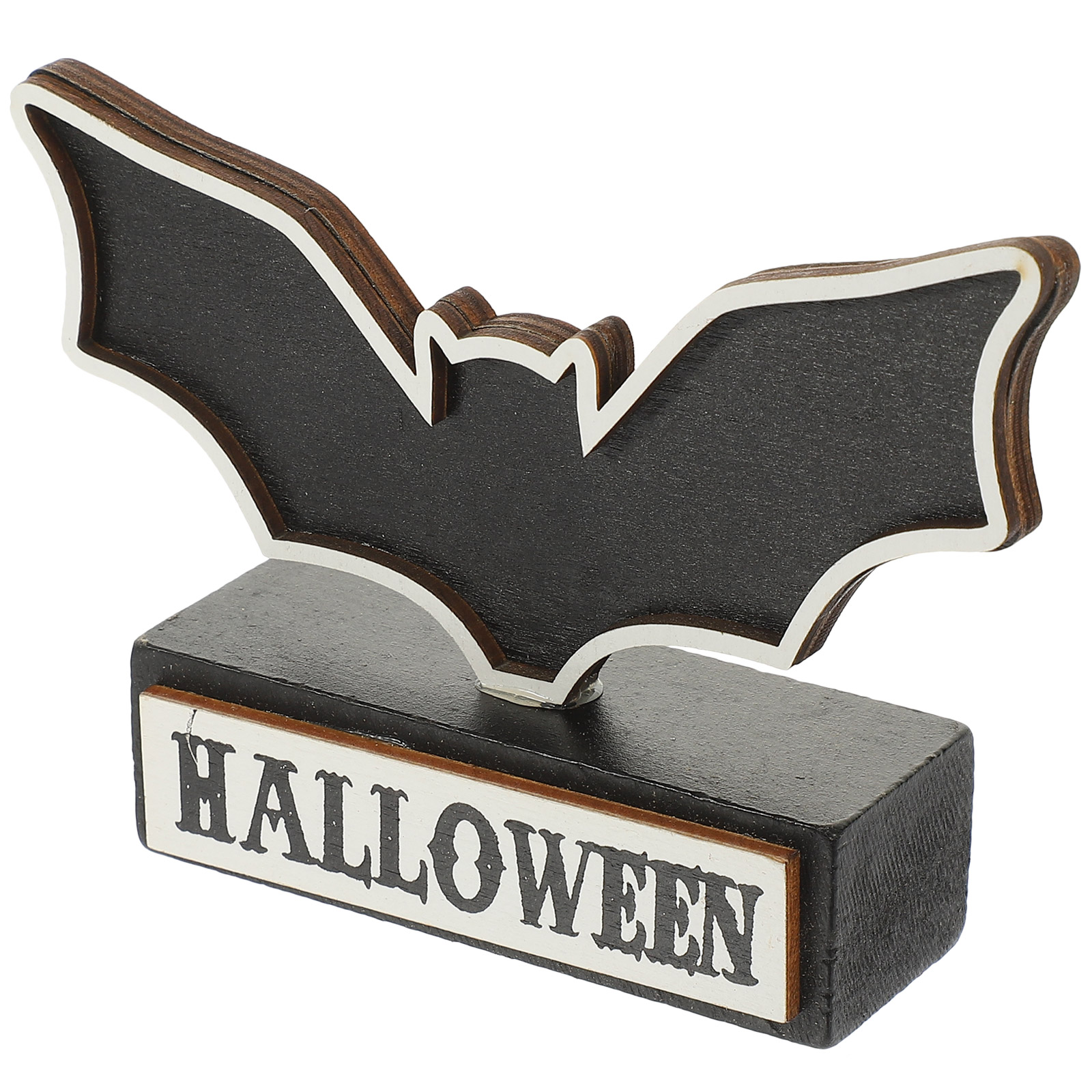 HONITANO 1Pcs Wooden Bat Shape Table Centerpiece Sign for Shelf in ...