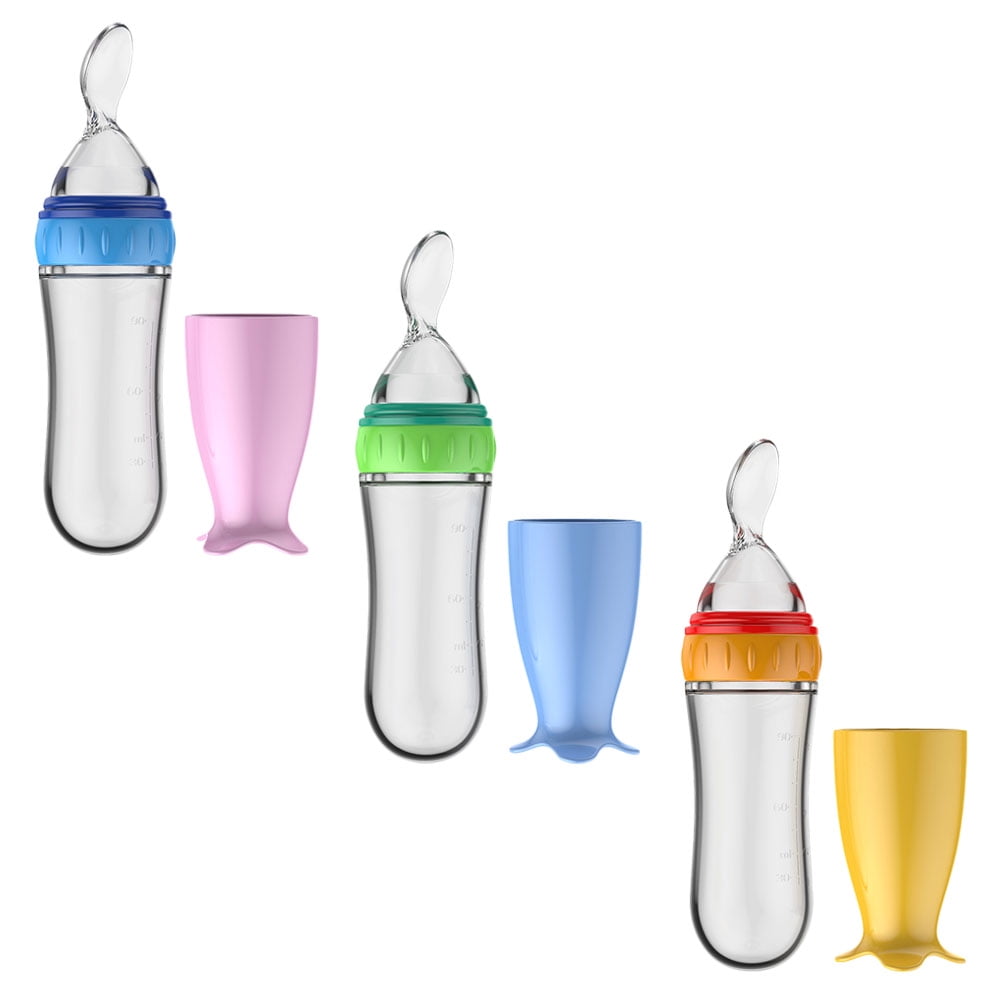 HONITANO 1Set Baby Food Dispensing Spoon Yellow Prevent Food Leakage ...