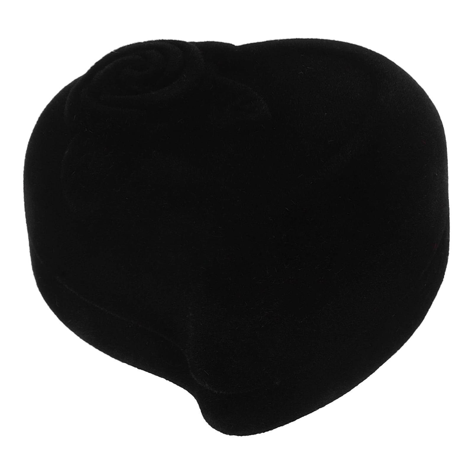 HONITANO 1Set Heart Shaped Black Flocking Ring Box for Jewelry Storage ...