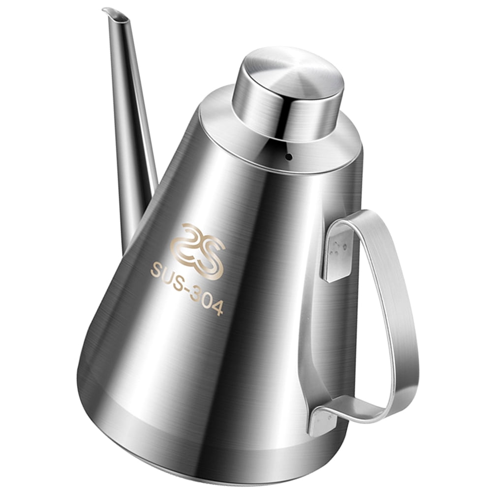 HONITANO 1Set Kitchen Oil Container Stainless Steel Cylindrical Cooking ...