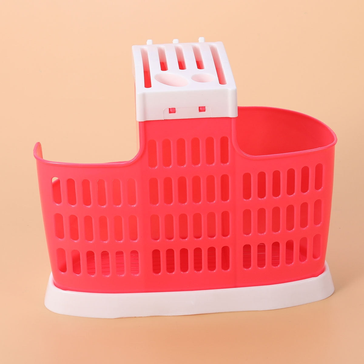 HONITANO 1Set Kitchen Utensil Holder Plastic Organizer Red Rectangular ...