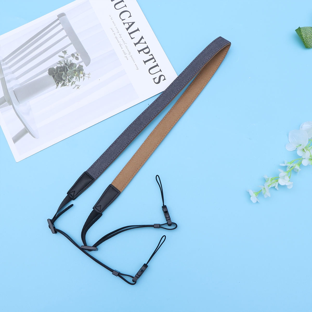 HONITANO 1Set Narrow Dark Grey Canvas Camera Strap for Camera and Photography with Decompression ...