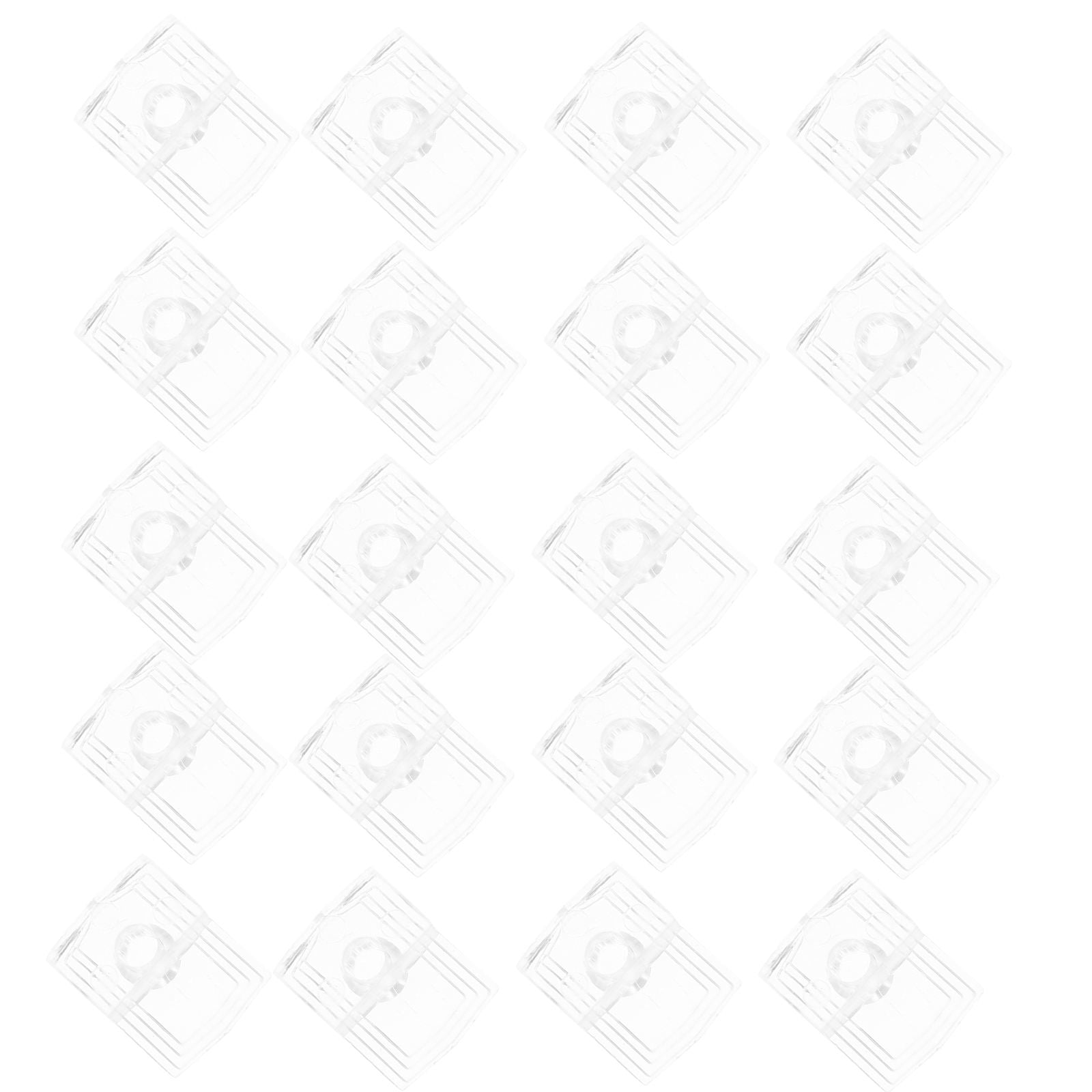 HONITANO 20Pack Clear Plastic Mirror Mounting Clips For Diy Enthusiasts ...