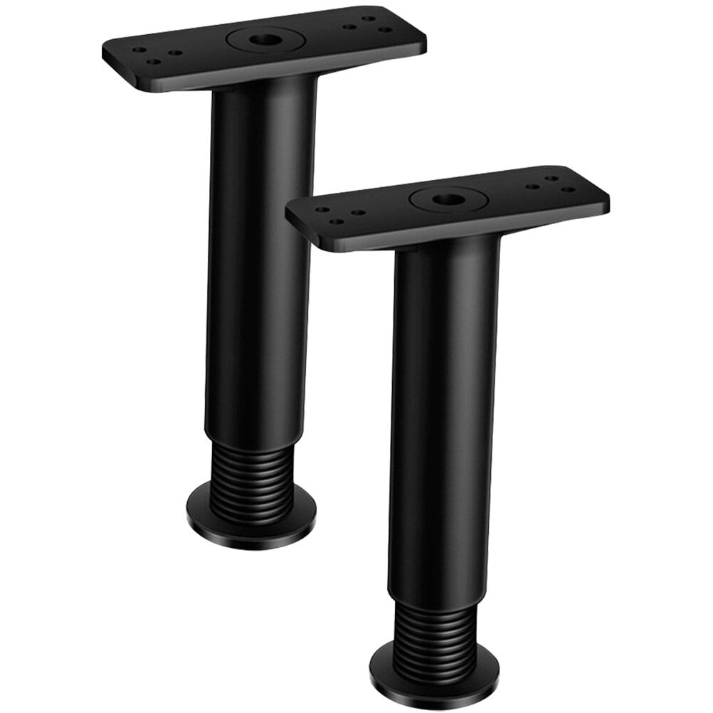 HONITANO 2Pcs Adjustable Height Bed Support Leg for Bed Risers Black ...