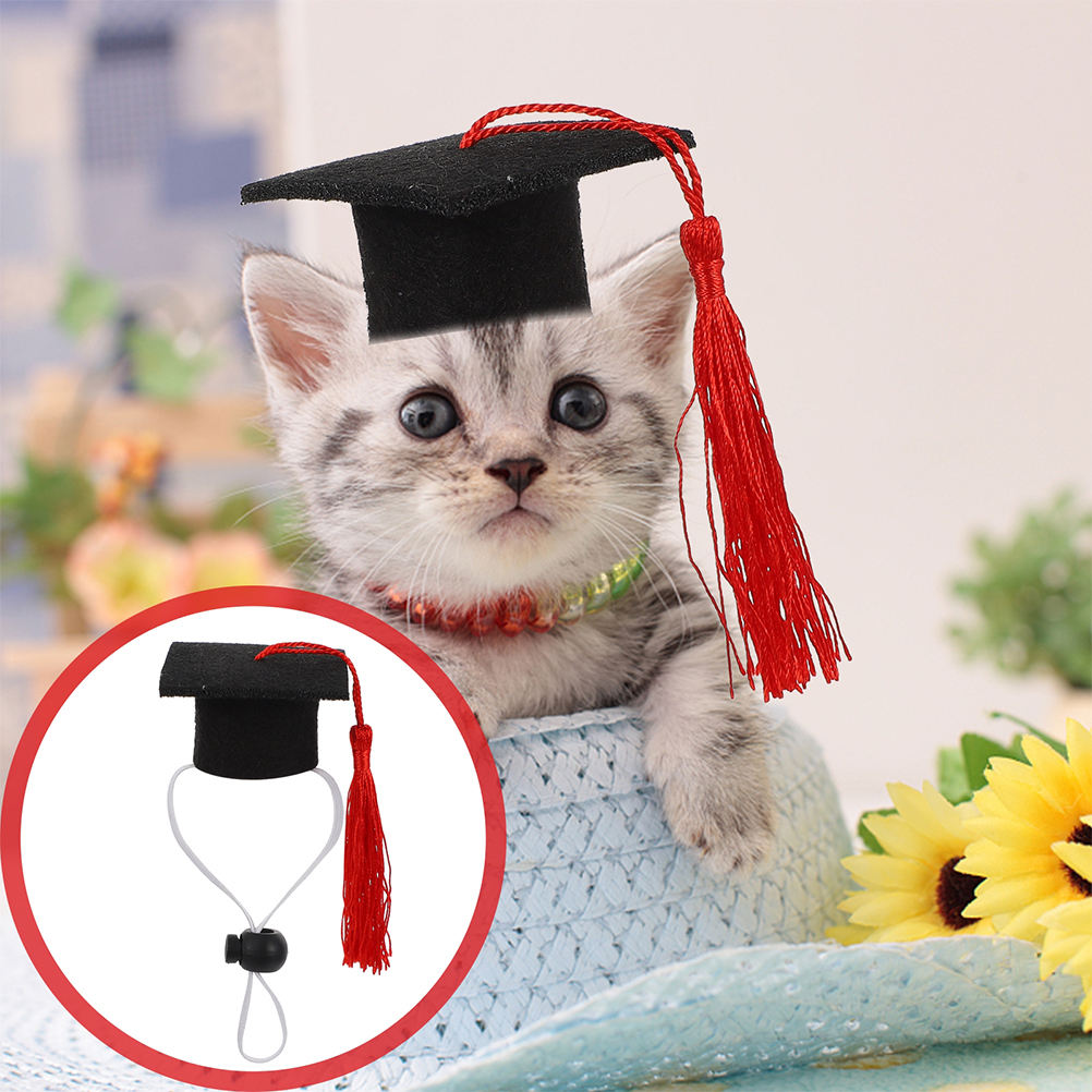 HONITANO 2Pcs Decorative Dog Dr Hat Red Felt Cloth Adjustable Size for ...