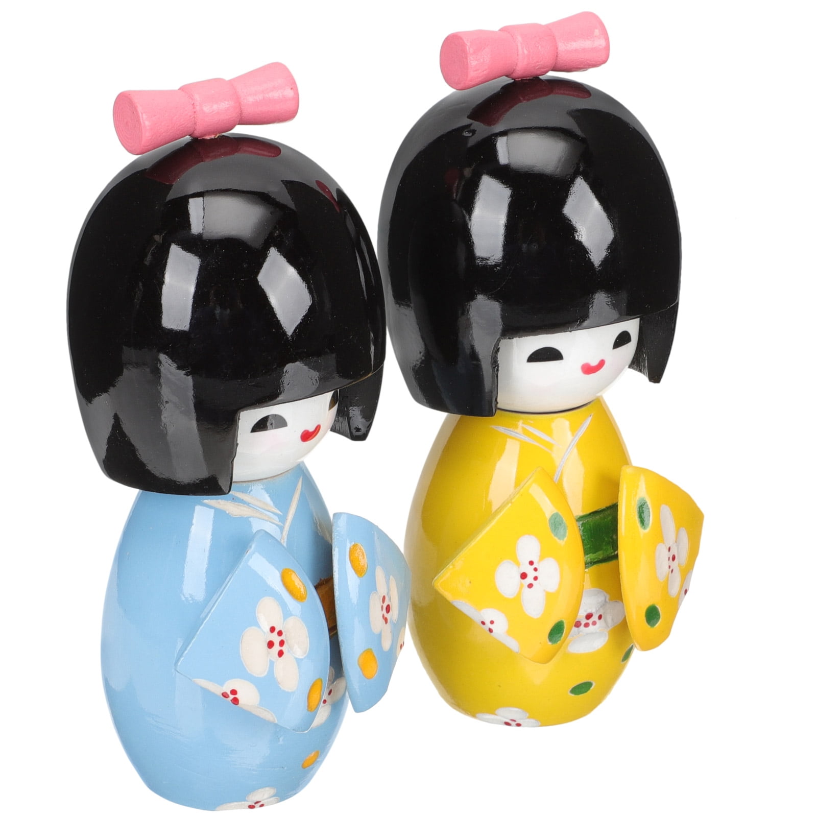 HONITANO 2Set Japanese Kimono Figure Decorative Ornament Plump Body ...