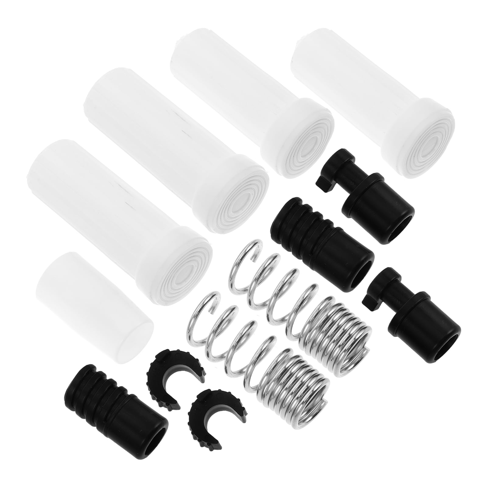 HONITANO 2Sets Shower Rod Cover Sleek Stainless Steel Curtain Rod ...