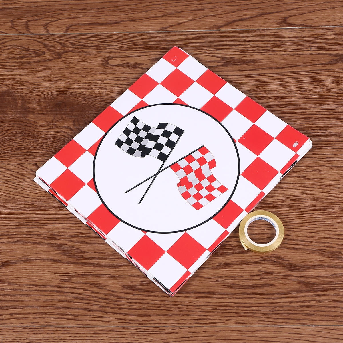 HONITANO 3Pack Checkered Decor Racing Pennant Banner Rectangular Shape ...