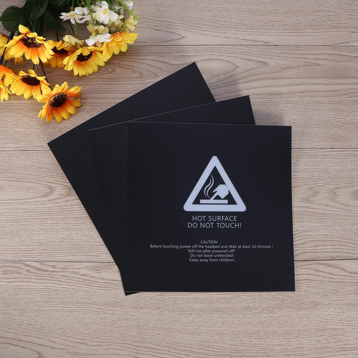 HONITANO 3Pcs Square Black 3D Printer Build Surface Printing Build ...