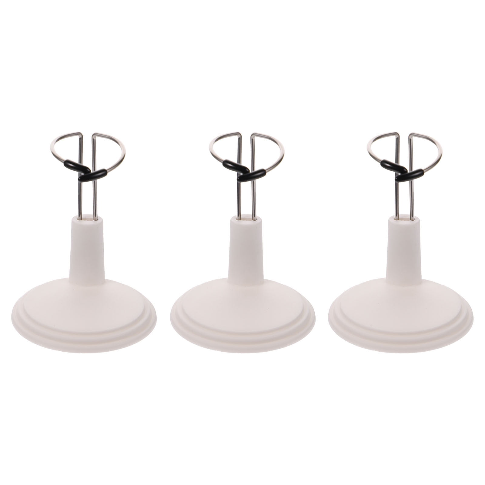 HONITANO 3Pcs White Iron Plastic Action Figure Holder for Sturdy ...