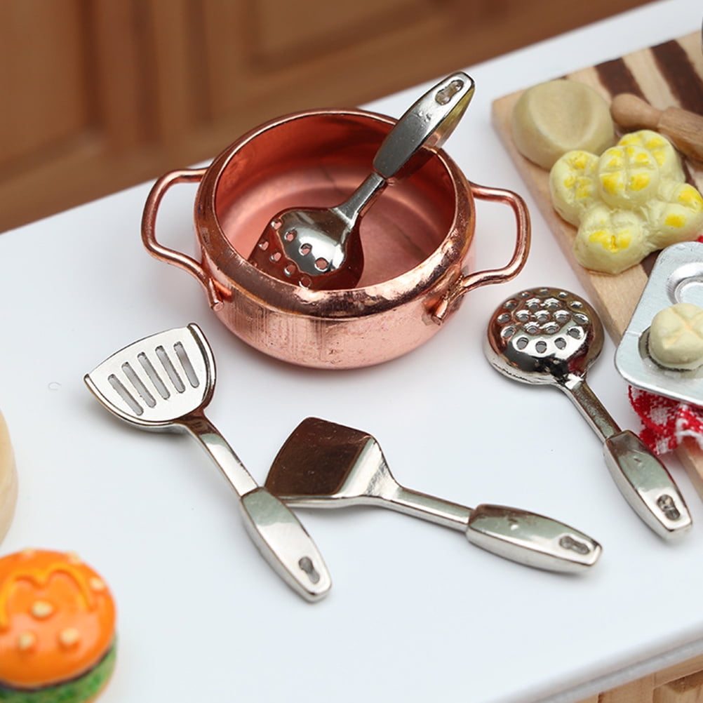 HONITANO 3Set Miniature Cooking Utensils In Silver For Decoration And ...