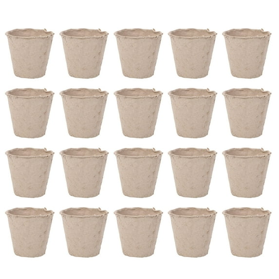HONITANO 40Pcs Beige Pulp Planting Cups for Garden Germination and ...
