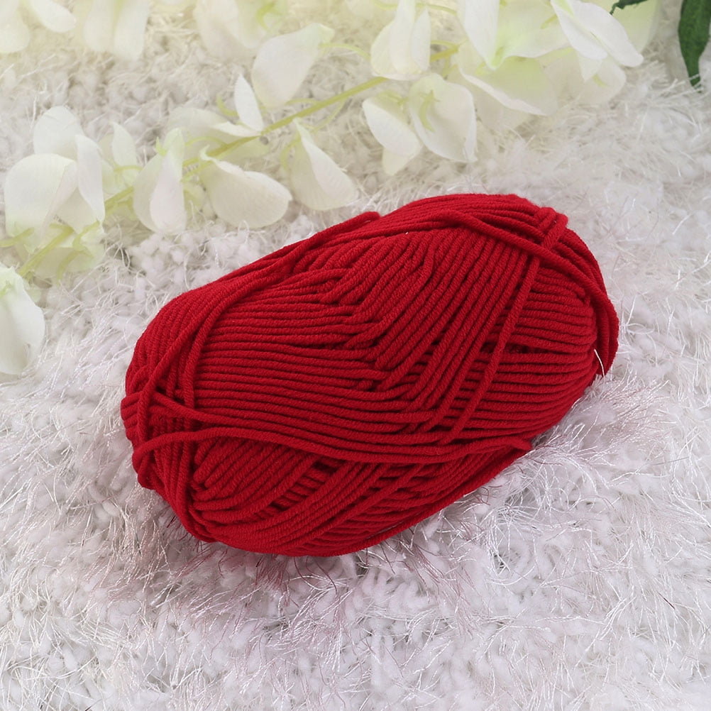 HONITANO 5 Rolls Weaving String Yarn for Crochet Soft Texture Diy Craft Rope Red Color - Walmart.com
