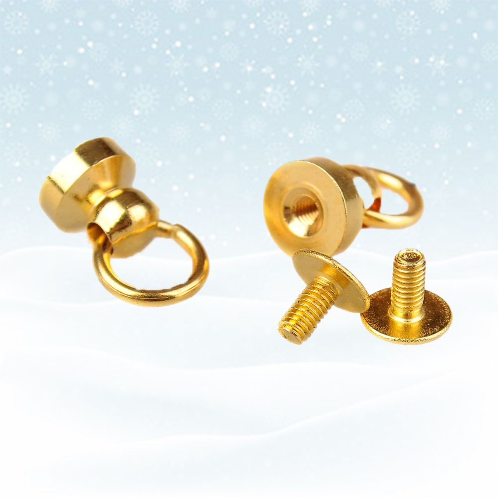 HONITANO 6 Sets Dress Decoration Rivets Golden Brass Rivet Studs for ...