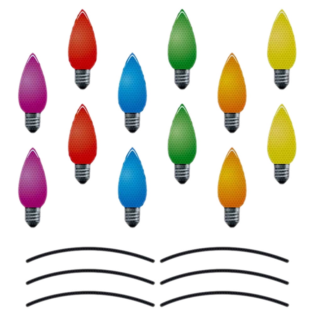 HONITANO 6 Wires Magnets Decorations Magnetic Bulb Shape Reflective ...
