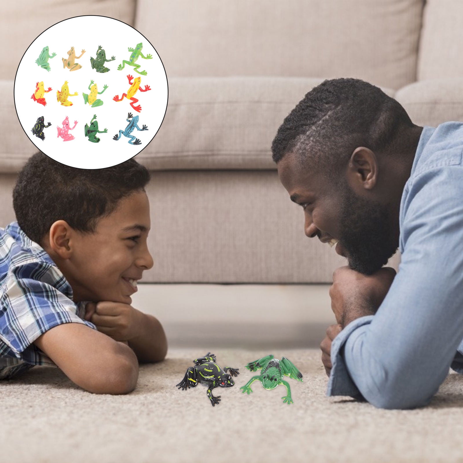 HONITANO 6Pack Cute Frog Figures for Boys and Girls Mini Animal ...