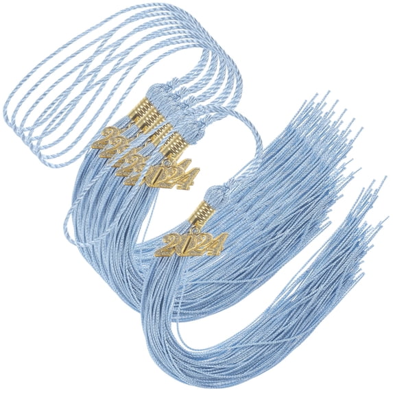 HONITANO 6Pcs Elegant Sky-Blue Graduation Cap Toppers for Graduation ...