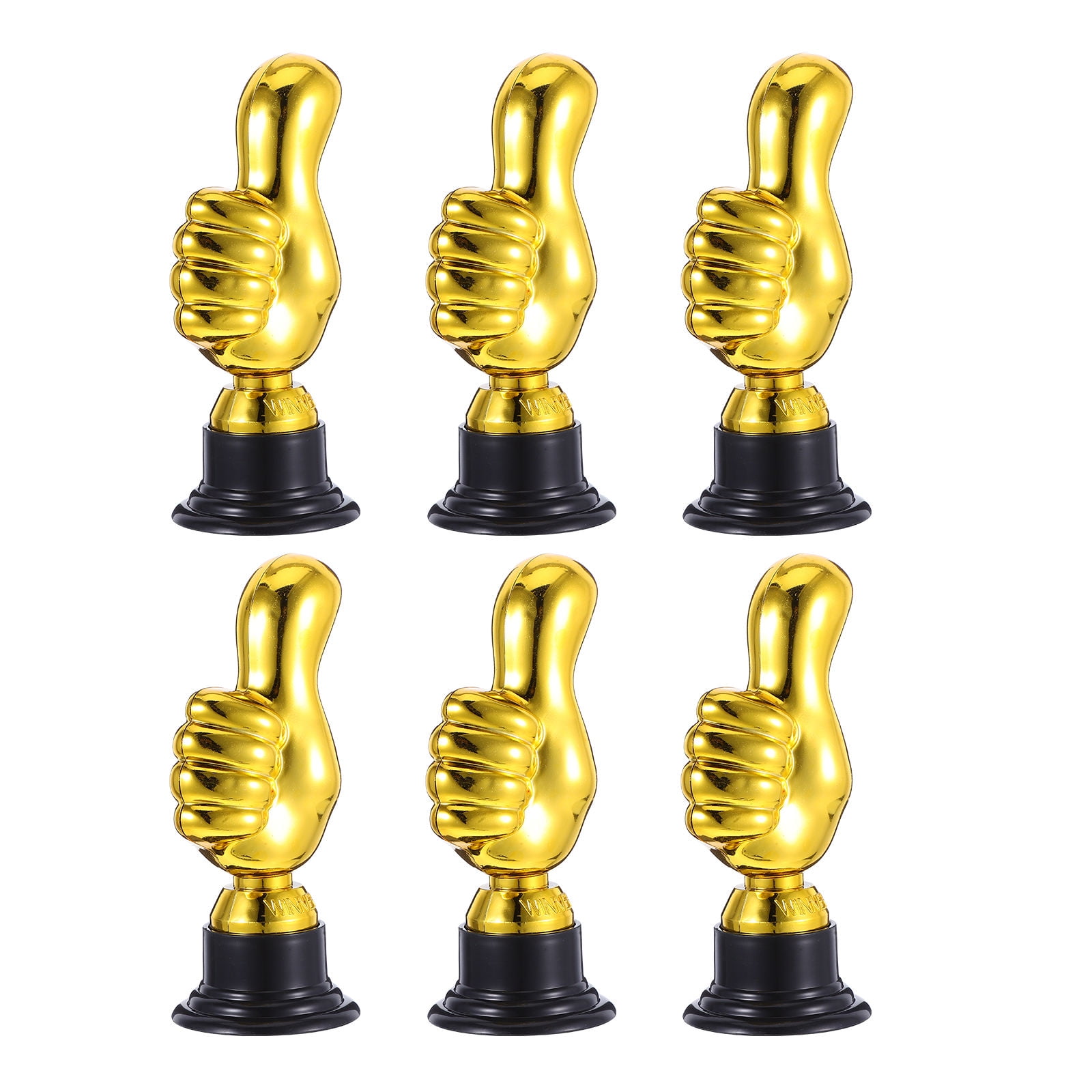 HONITANO 6Pcs Plastic Award Trophy In Golden Shape For Office Parties ...