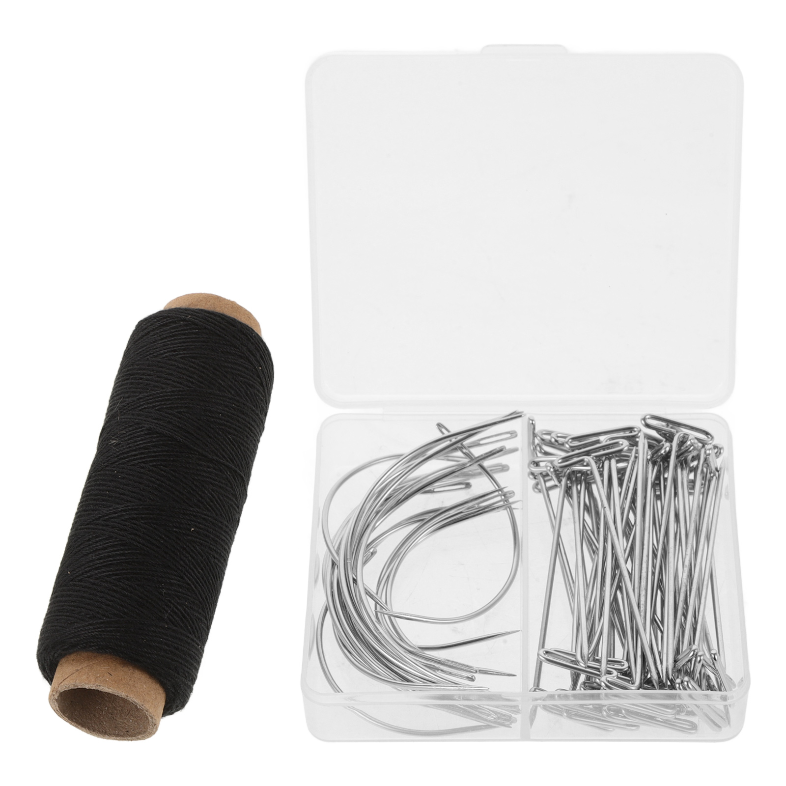 HONITANO 71Pcs Plastic Box Needles Set For Wig Making And Hair Weaving ...