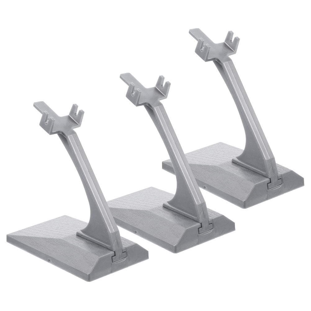 HONITANO Aircraft Display Stands 3Pcs Grey Plastic for Model Airplanes ...