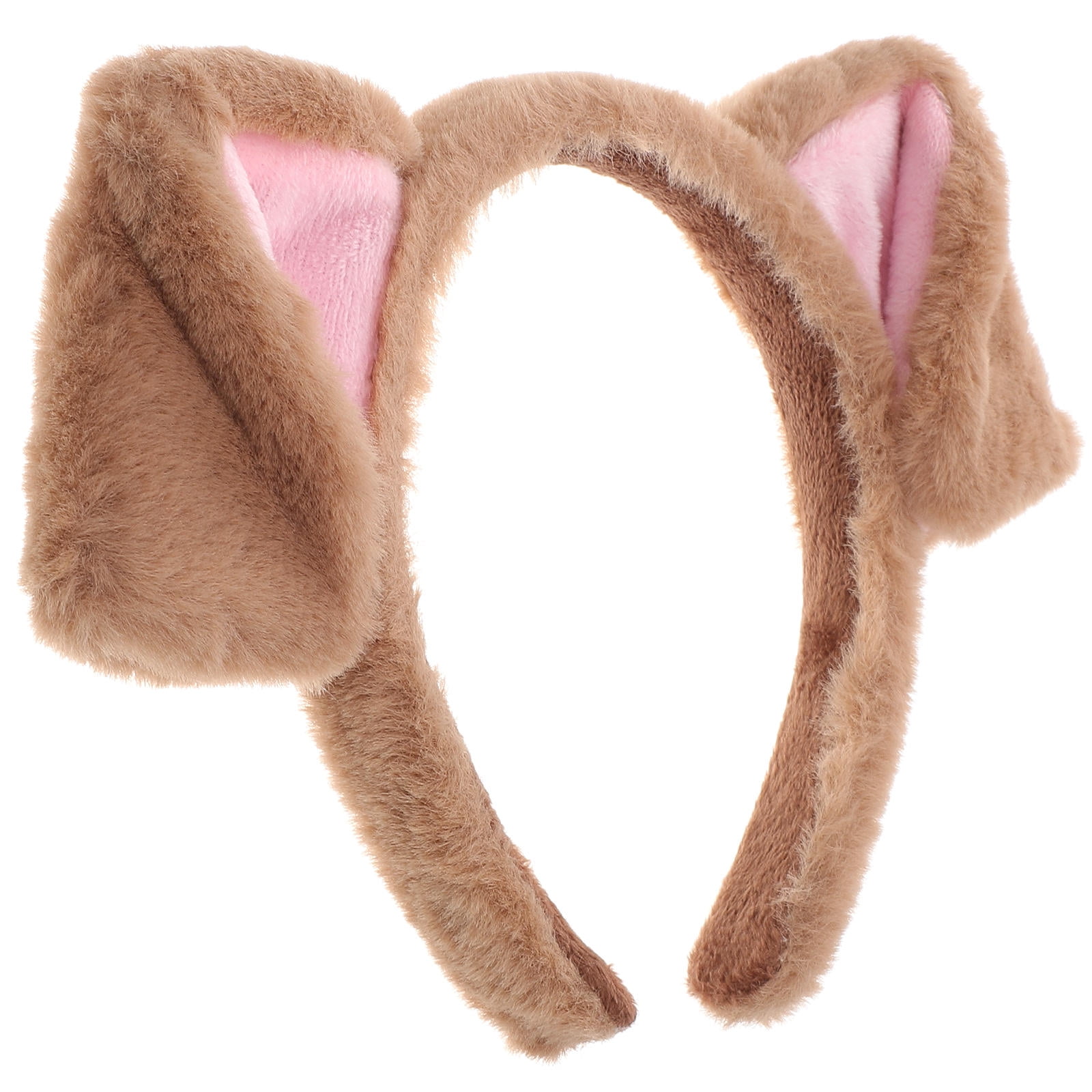 HONITANO Animal Cosplay Accessory Plush Headband 1Set in Light Brown ...