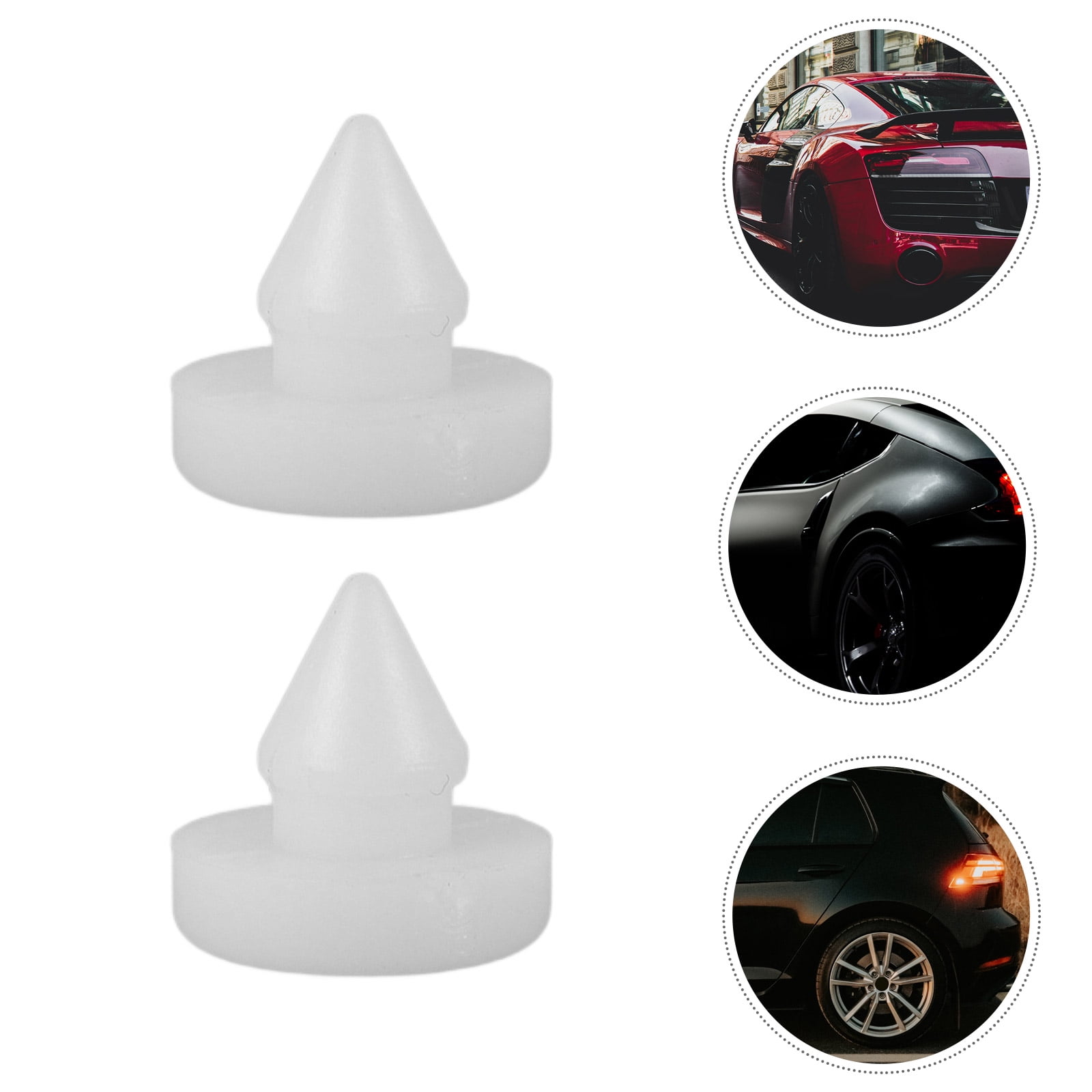 HONITANO Brake Pedal Stop Pads 4Pcs in White ABS PC for Clutch and ...