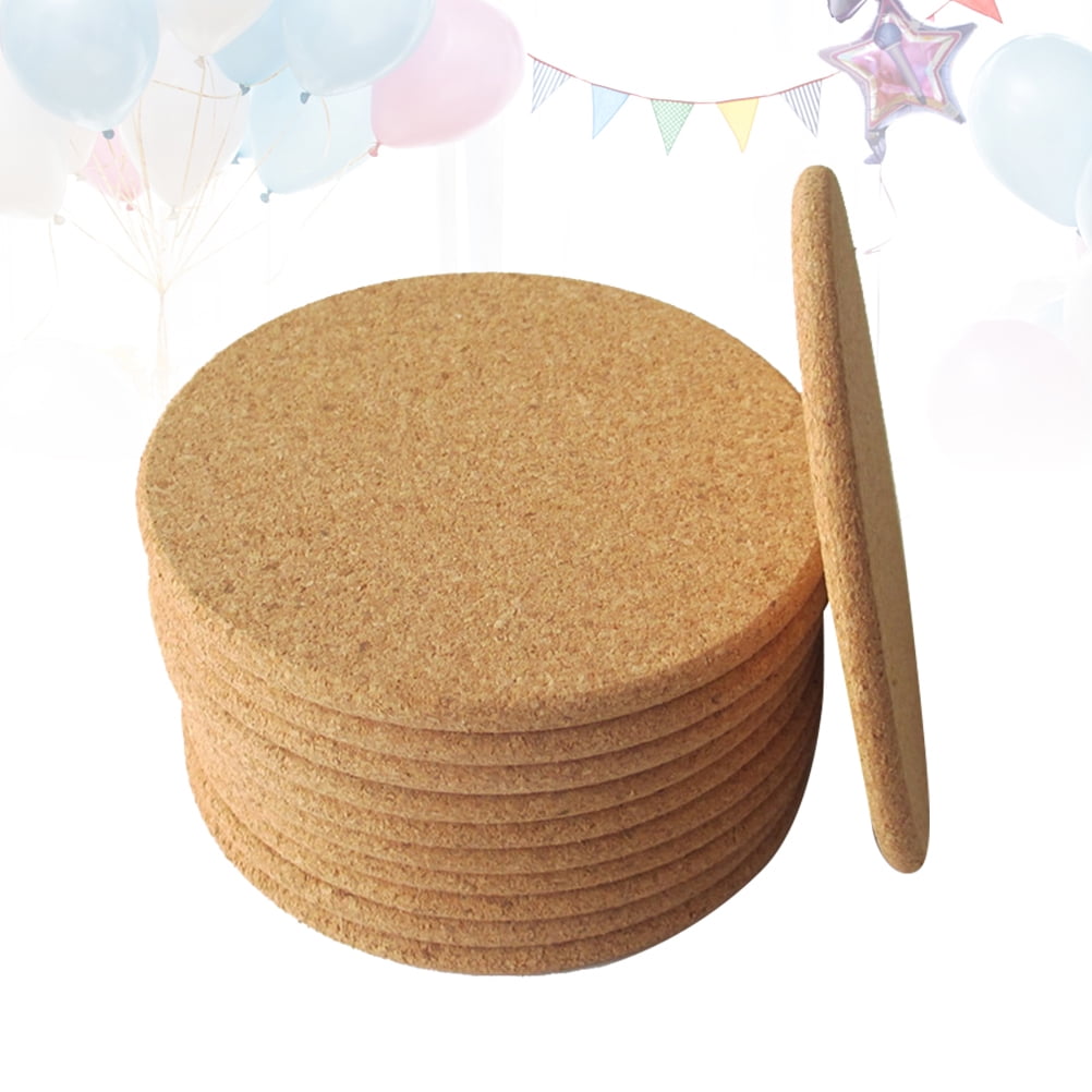 HONITANO Cup Pads Wooden Bamboo Cork Mats for Hot Pans 6Pcs Insulated ...
