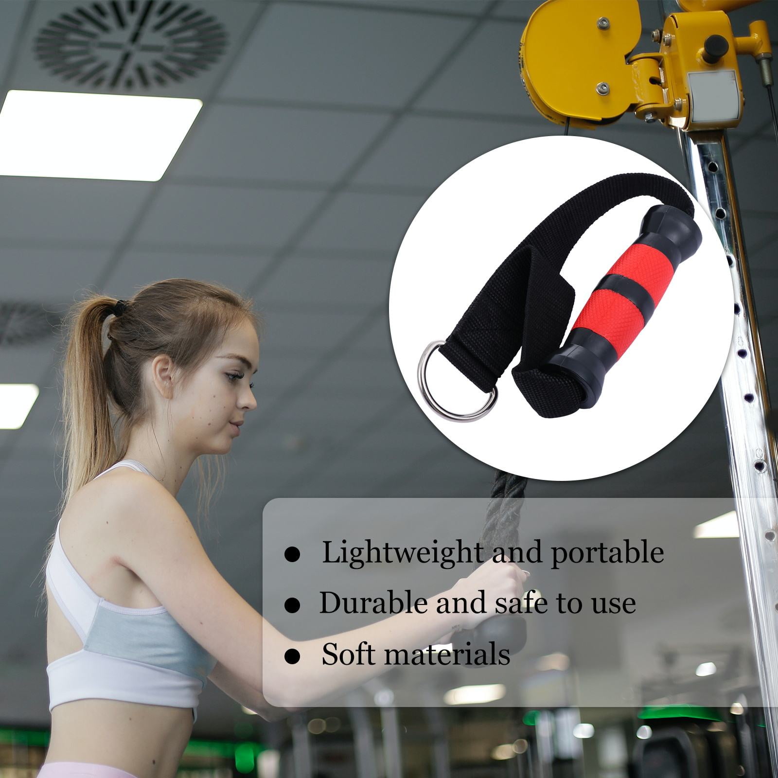 HONITANO Hanging Exercises Handle Black 1Set 9.4X5.1X1.6In - Walmart.com