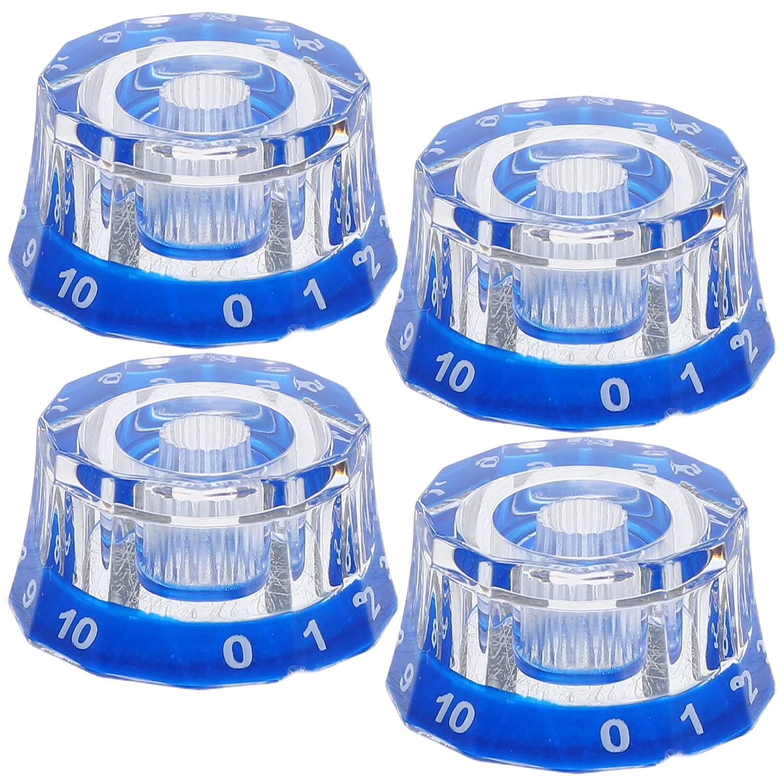 HONITANO Guitar Knobs for Electric Guitar 4Pcs Acrylic Round with ...