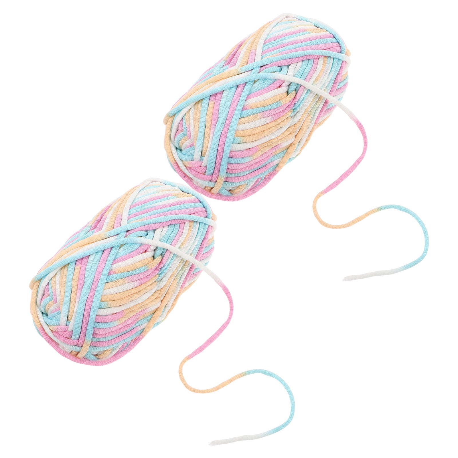 HONITANO Knitting Supply 2Pack Core- Cotton Yarn Multi-colored for ...
