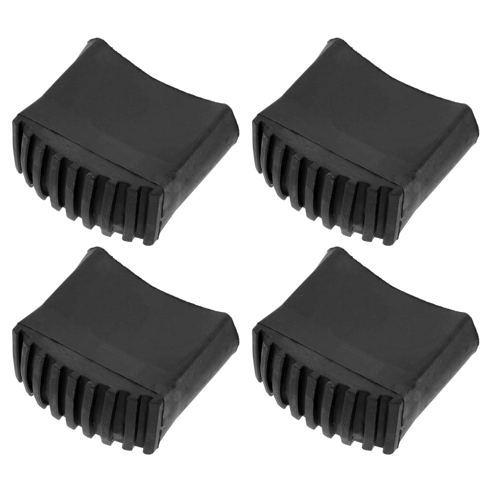 HONITANO Ladder End Caps 4Pcs Black Rubber for Ladder Feet with Damping ...