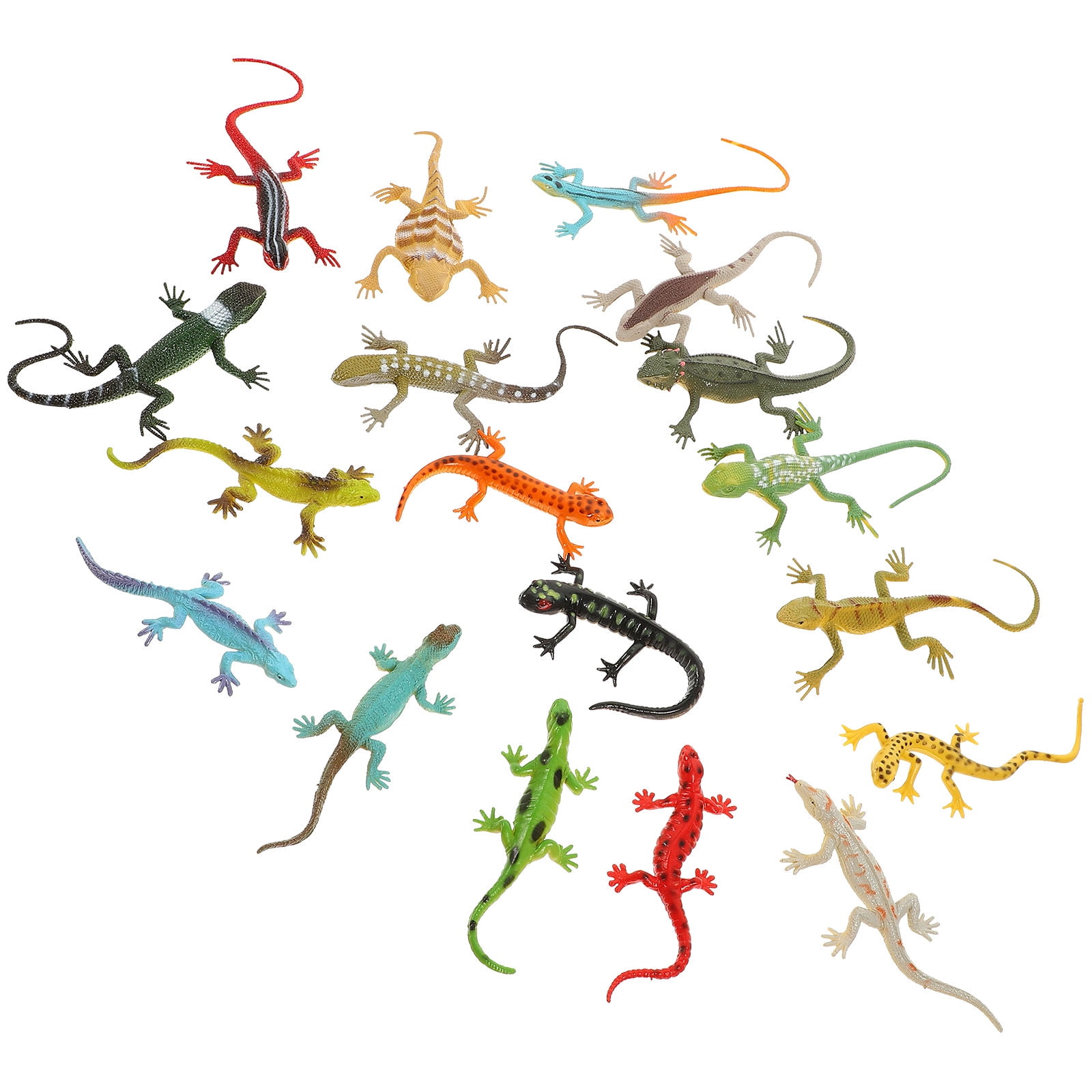 HONITANO Lizard Figurine 18Pcs Realistic Toy Lizards For Desktop And ...
