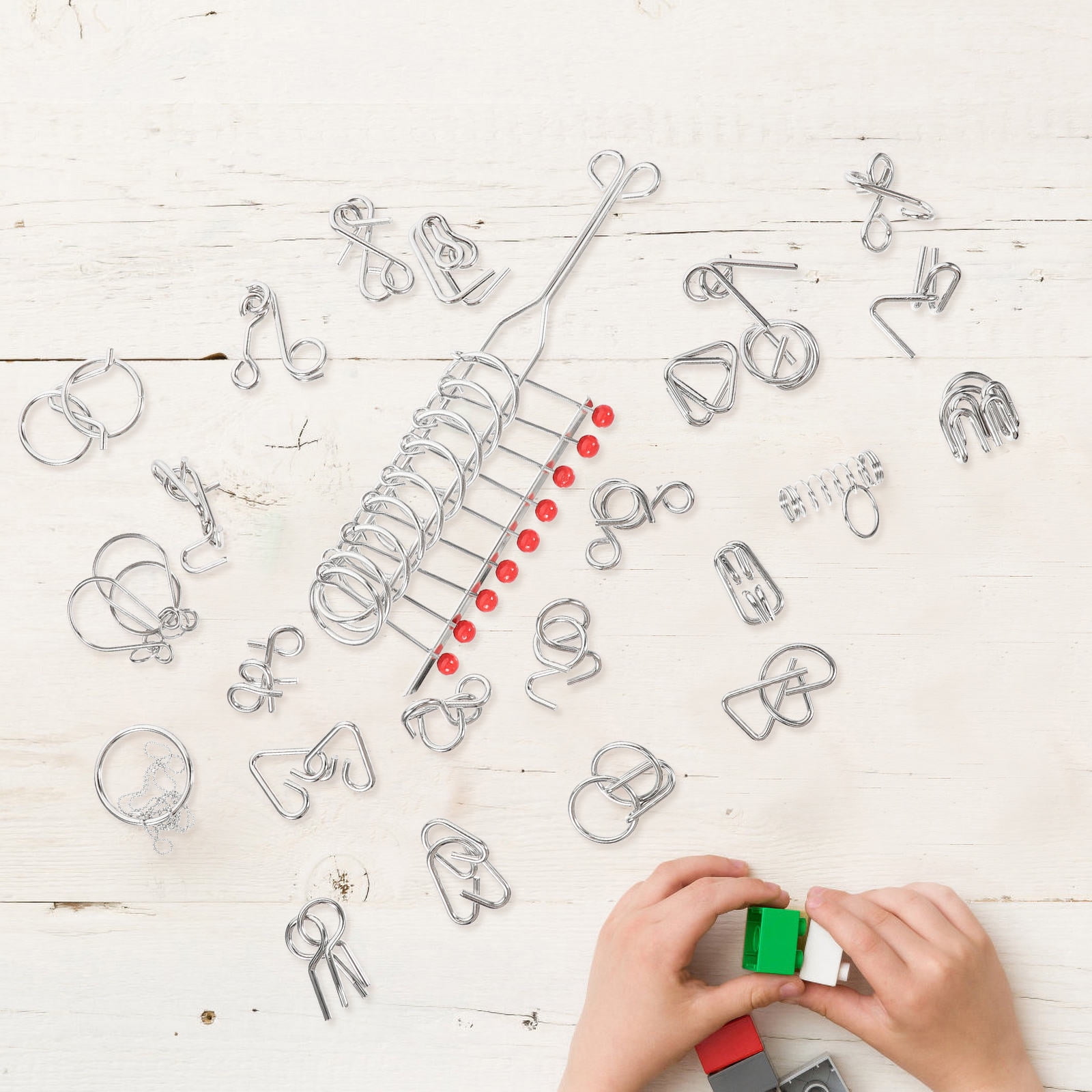 HONITANO Nine Ring Interlock Links Sets Metal Puzzles for Kids ...