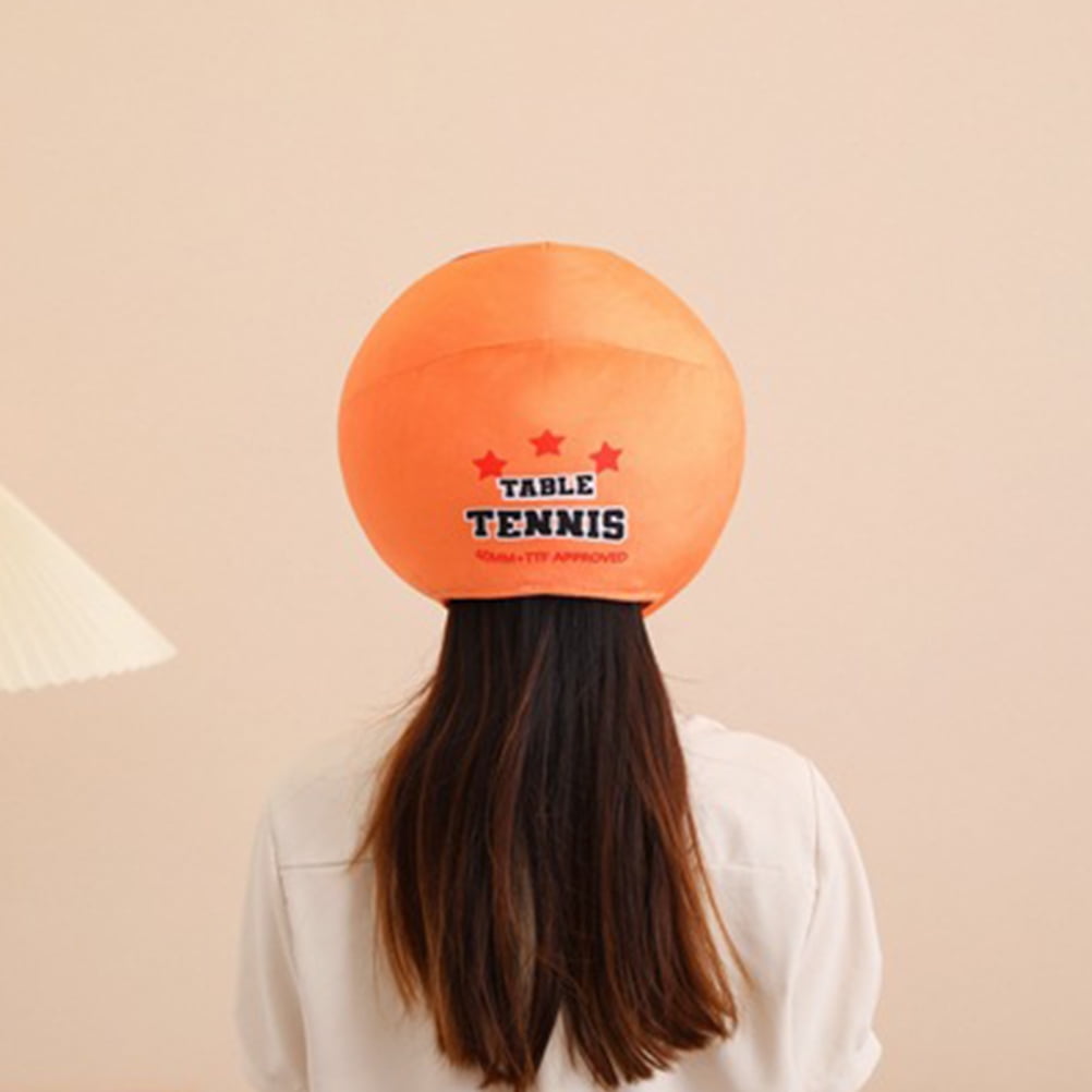 HONITANO Party Hat Prop Stuffed Hat Orange Short Plush PP Cotton for ...