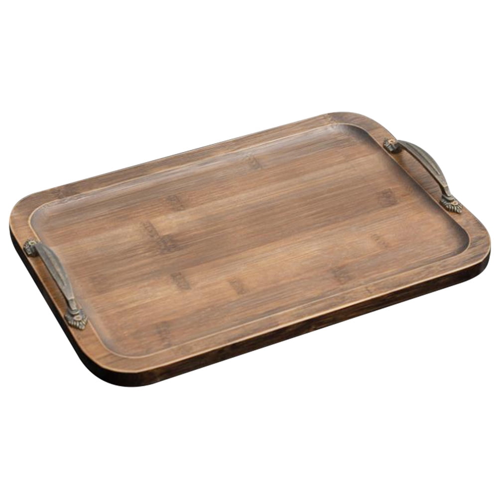 HONITANO Rectangular Bamboo Tray 1Set for Home Use and Serving 33x0.9in ...