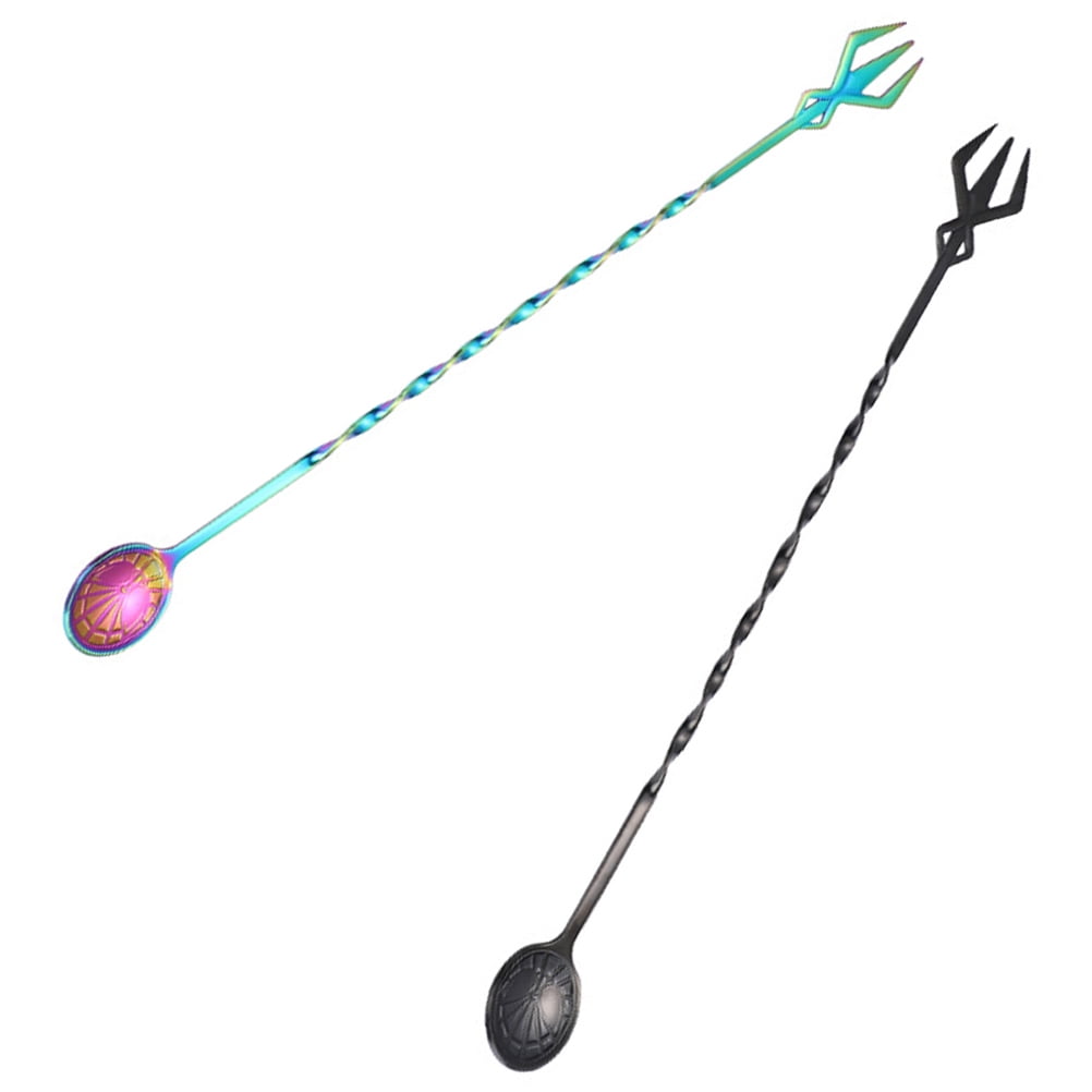 HONITANO Stainless Steel Dual Head Cocktail Spoon and Bar Swizzle Stick ...
