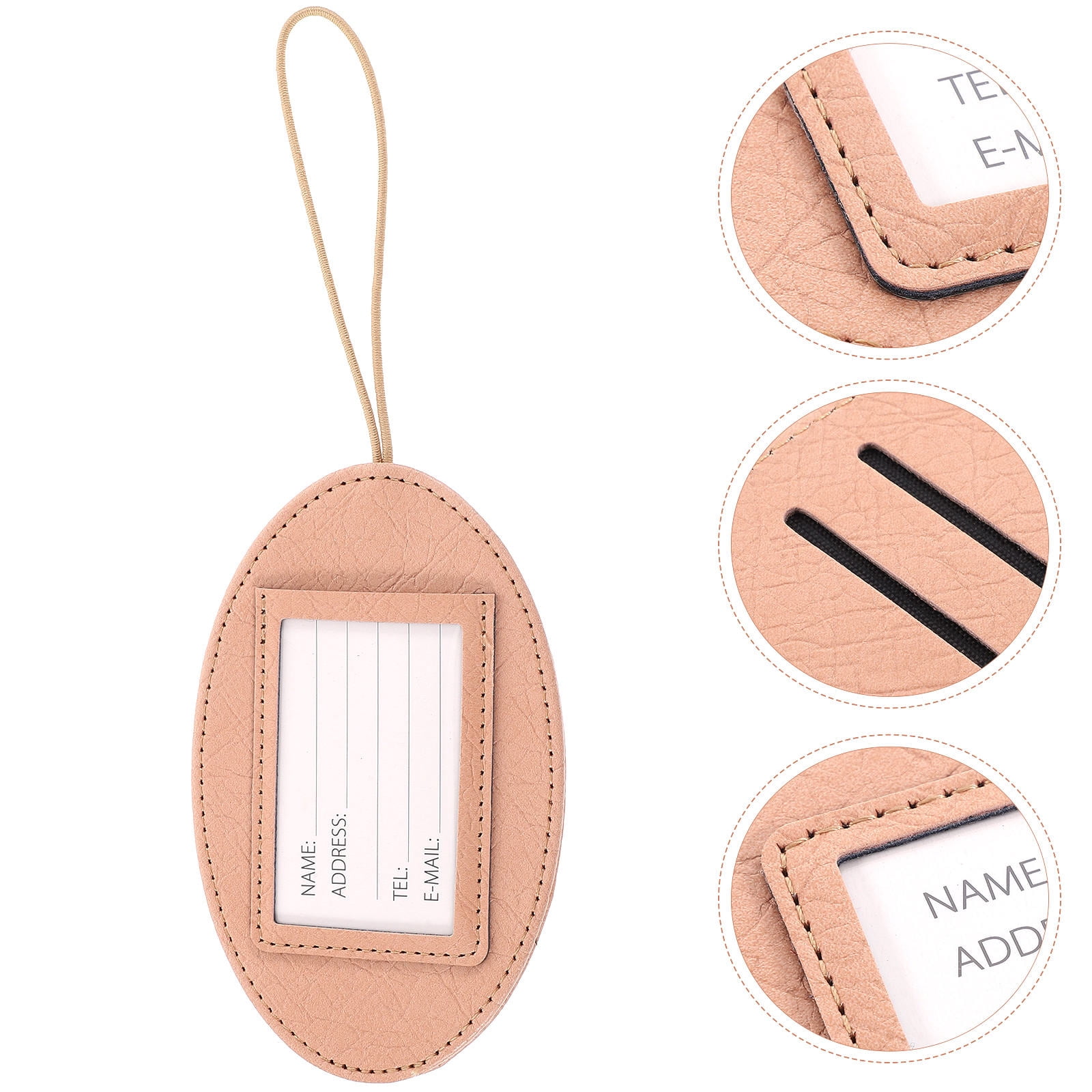 HONITANO Travel Baggage Label Simple Appearance Oval Luggage Tag With ...