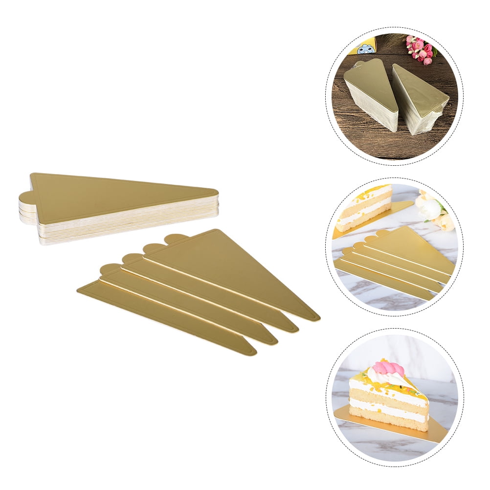 HONITANO Triangle Dessert Board 100 Pcs in Golden for Family Dinner and ...