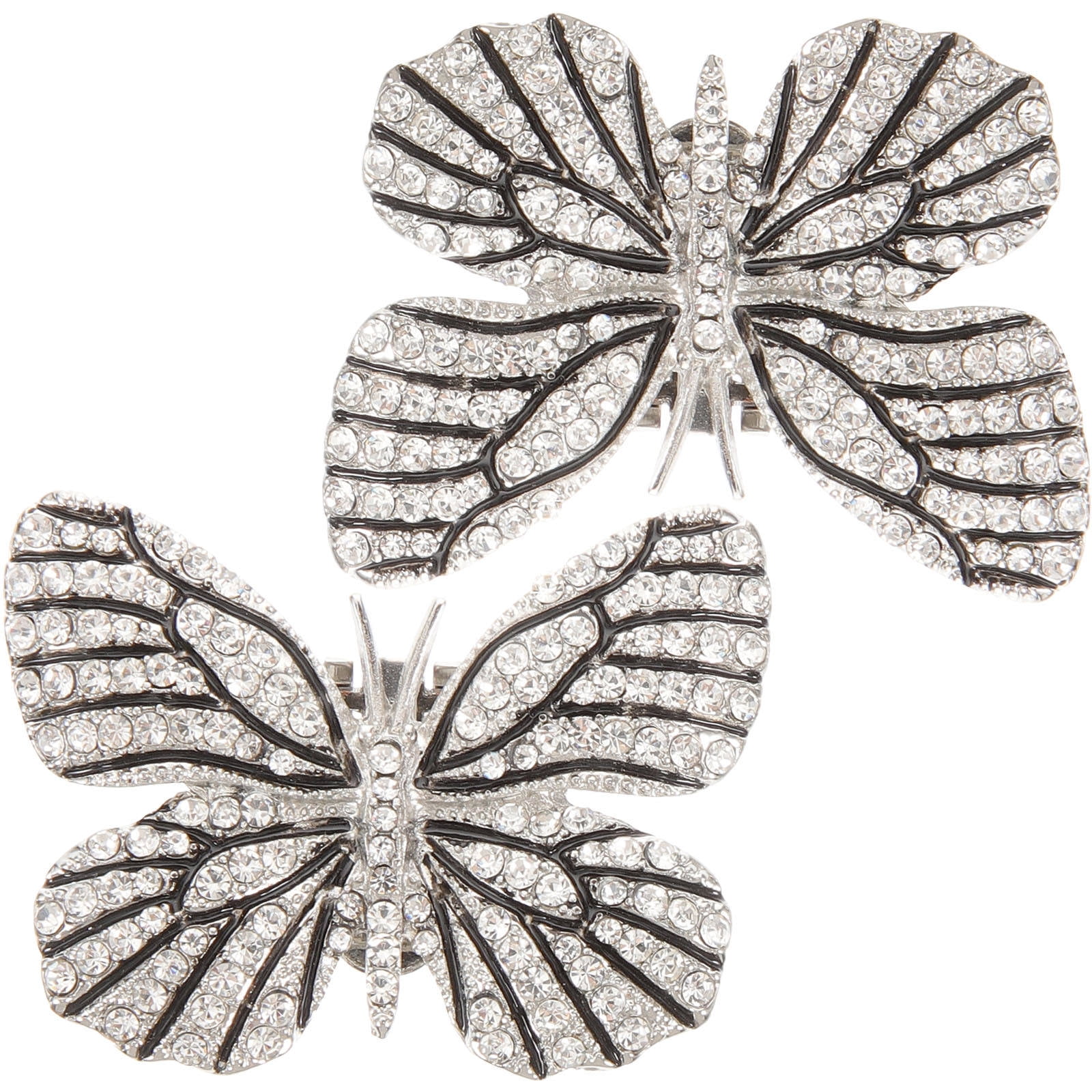 HONMEET 1 Pair Elegant Decorative Shoe Clips For Women In Black Colors ...