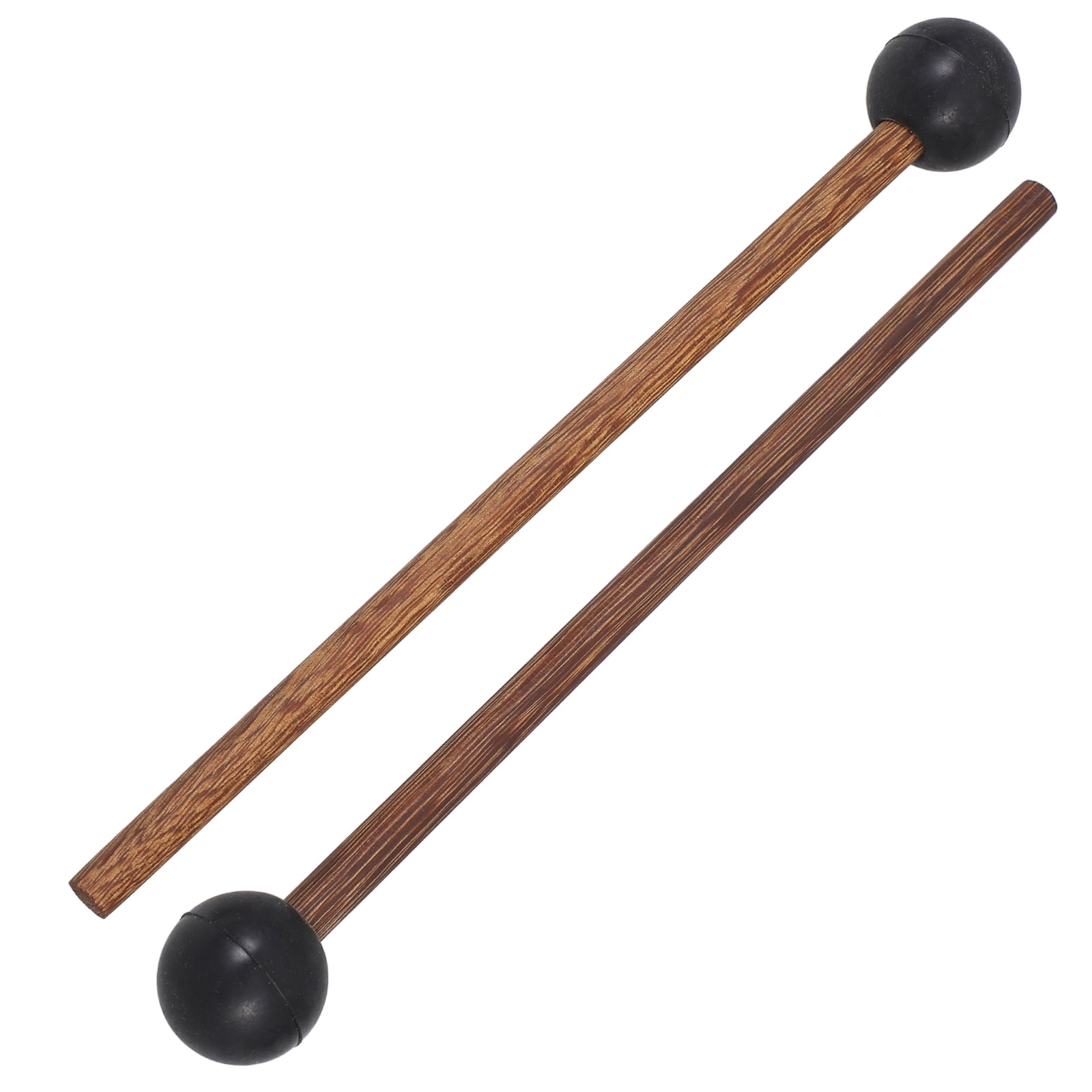 HONMEET Drum Mallets Black Wood Rubber Smooth Surface for Drum Practice ...