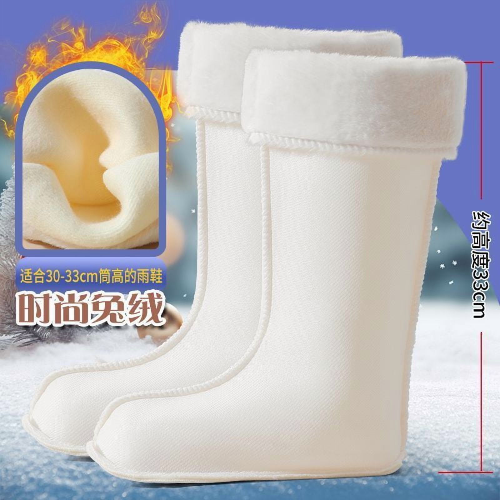TABLZONE 1Pair Soft Winter Boot Liners with Breathable Cotton Velvet ...