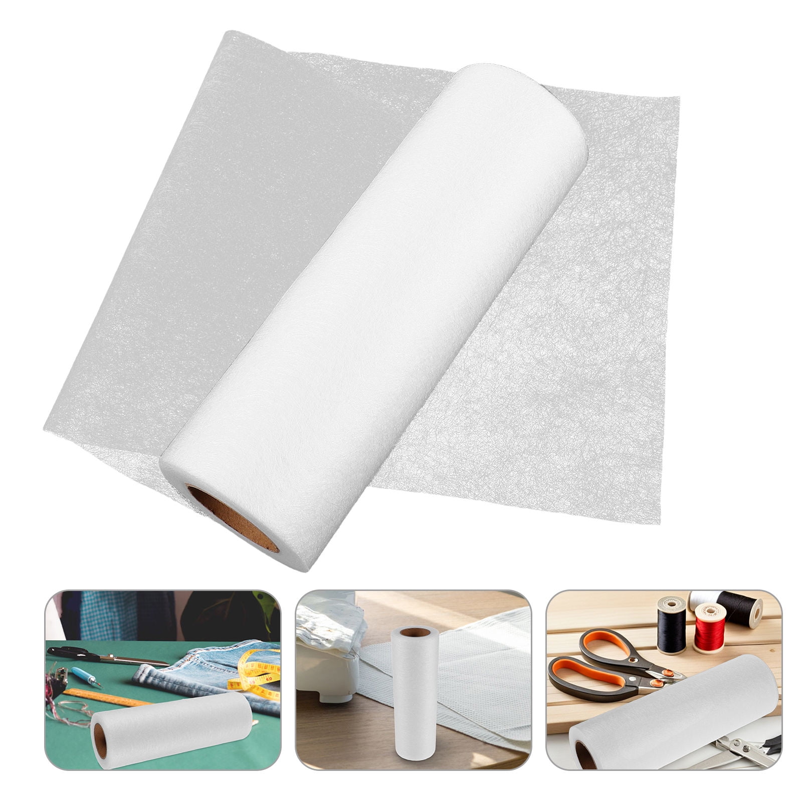 HONMEET Double Sided Fusible Web Roll White Iron-On Adhesive for Sewing ...