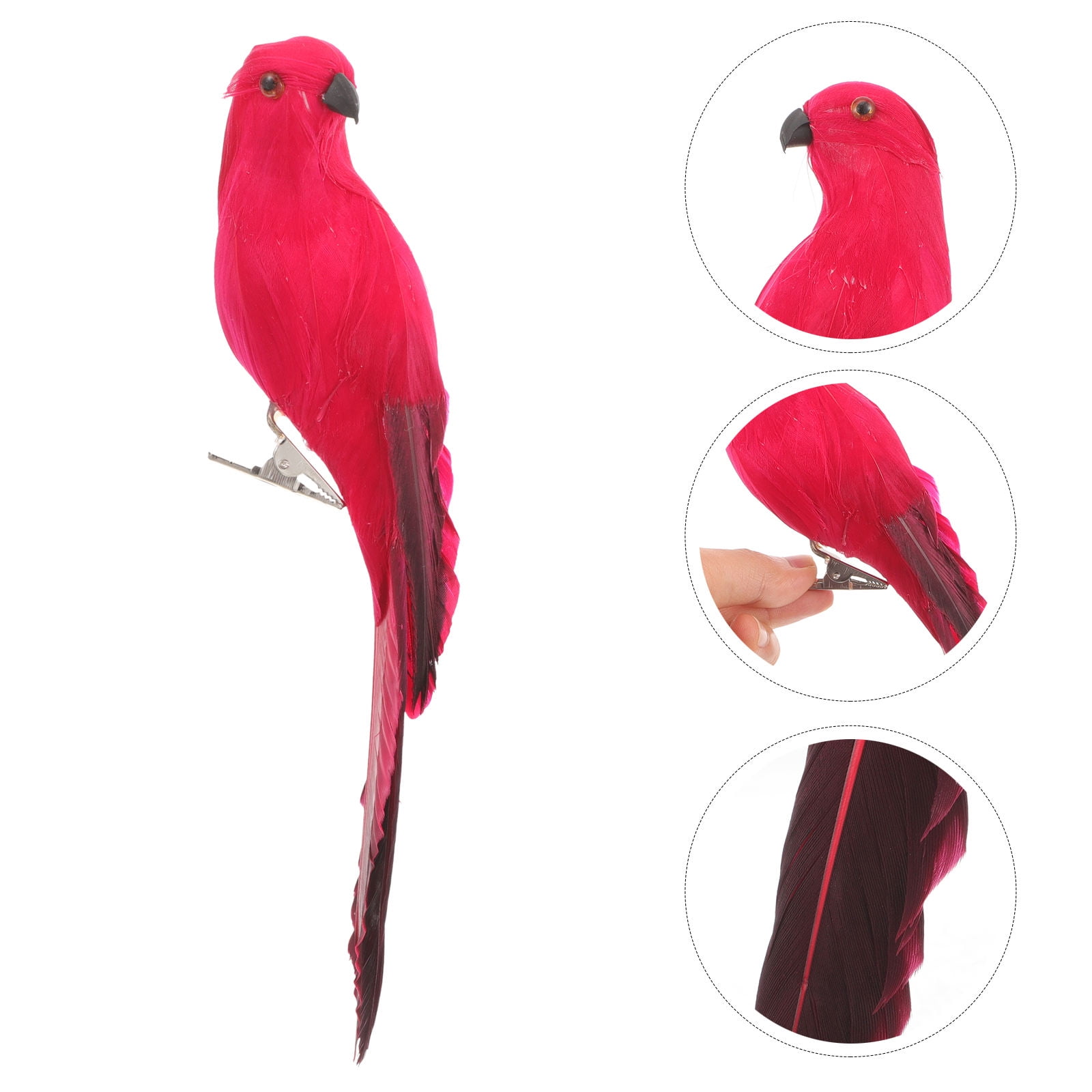 HONMEET 1 Set Artificial Parrot Models for Mini Garden with Realistic ...