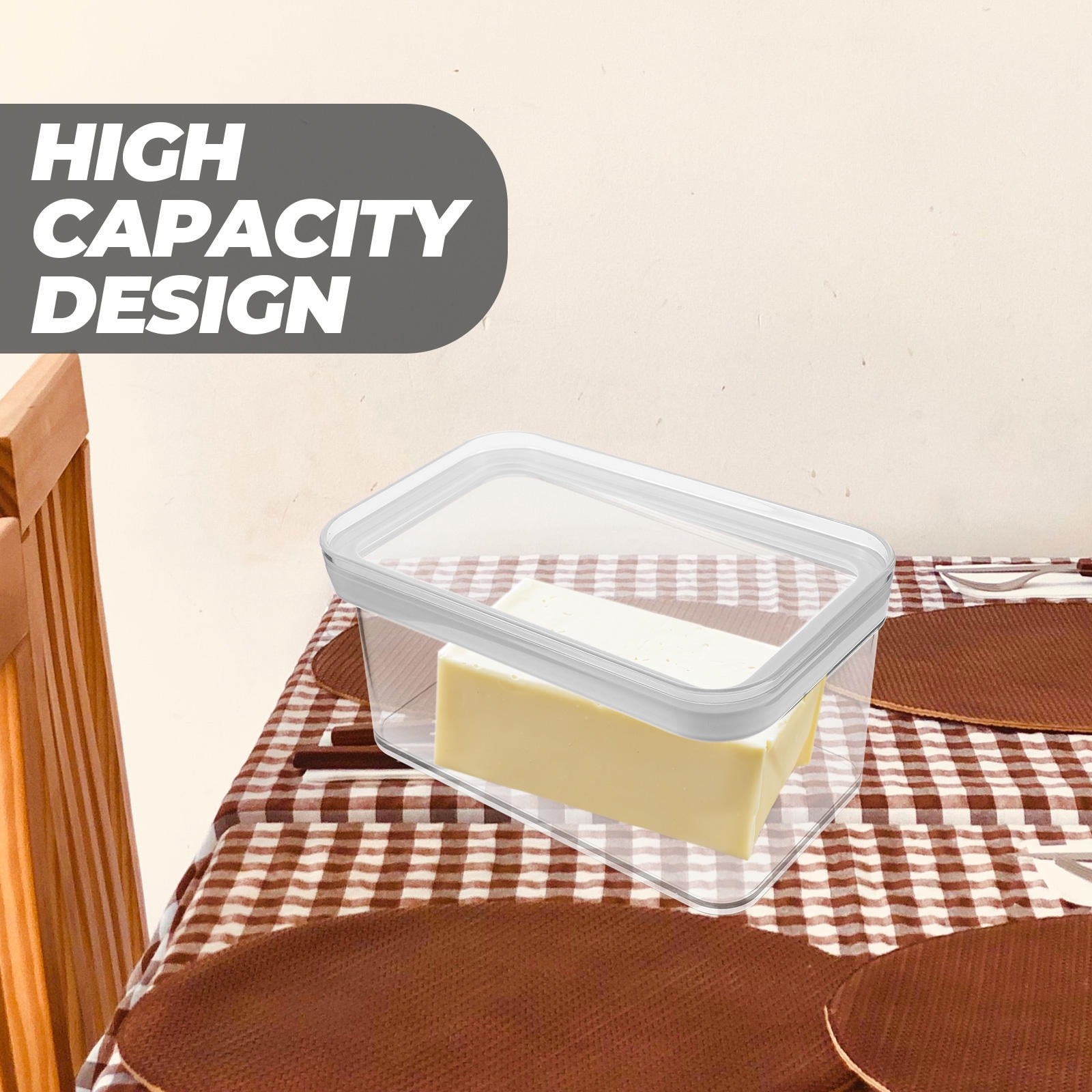 HONMEET Butter Storage Container Stainless Steel 1 Set - Walmart.com