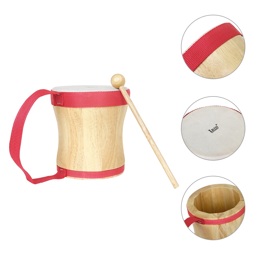 HONMEET 1 Set Children Percussion Instruments with Hand Drum in Red ...